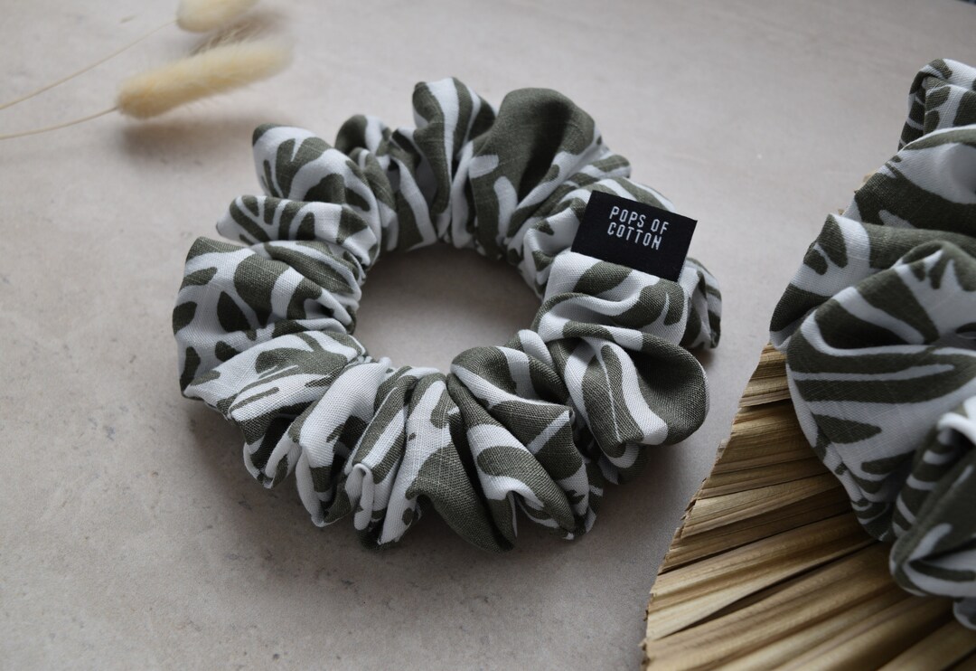 Boho Green Scrunchie Gift for Her - Etsy