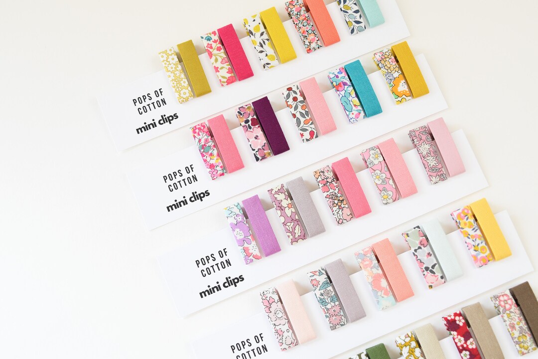 Mini Liberty Clips Bundle Pack of 10 Hair Clips Fully - Etsy