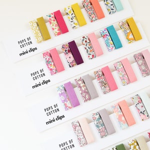 Mini Liberty Clips Bundle Pack of 10 Hair Clips Fully - Etsy