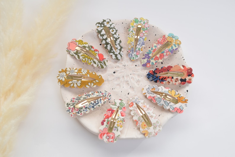 Liberty Snap Clips | Liberty Scallop Hair Clips | Baby Toddler Hair ...
