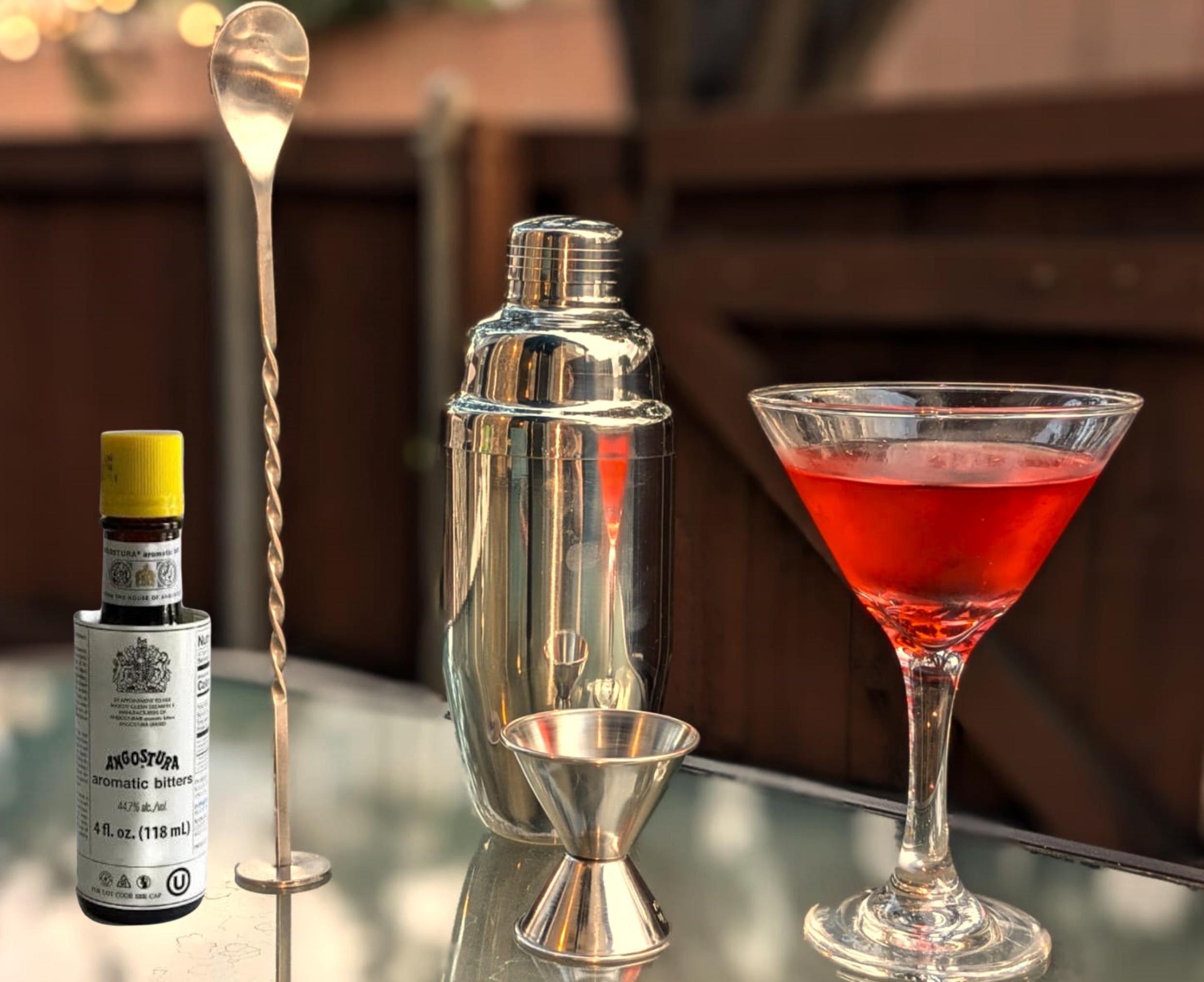 Complete Manhattan Cocktail Kit Gift Set (5 Pieces) - Mixology Set for a Perfect Manhattan Drink ...