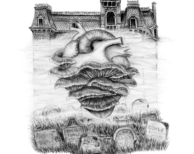 Mexican Gothic Inspired Charcoal Print 8x10 Giclee - Etsy