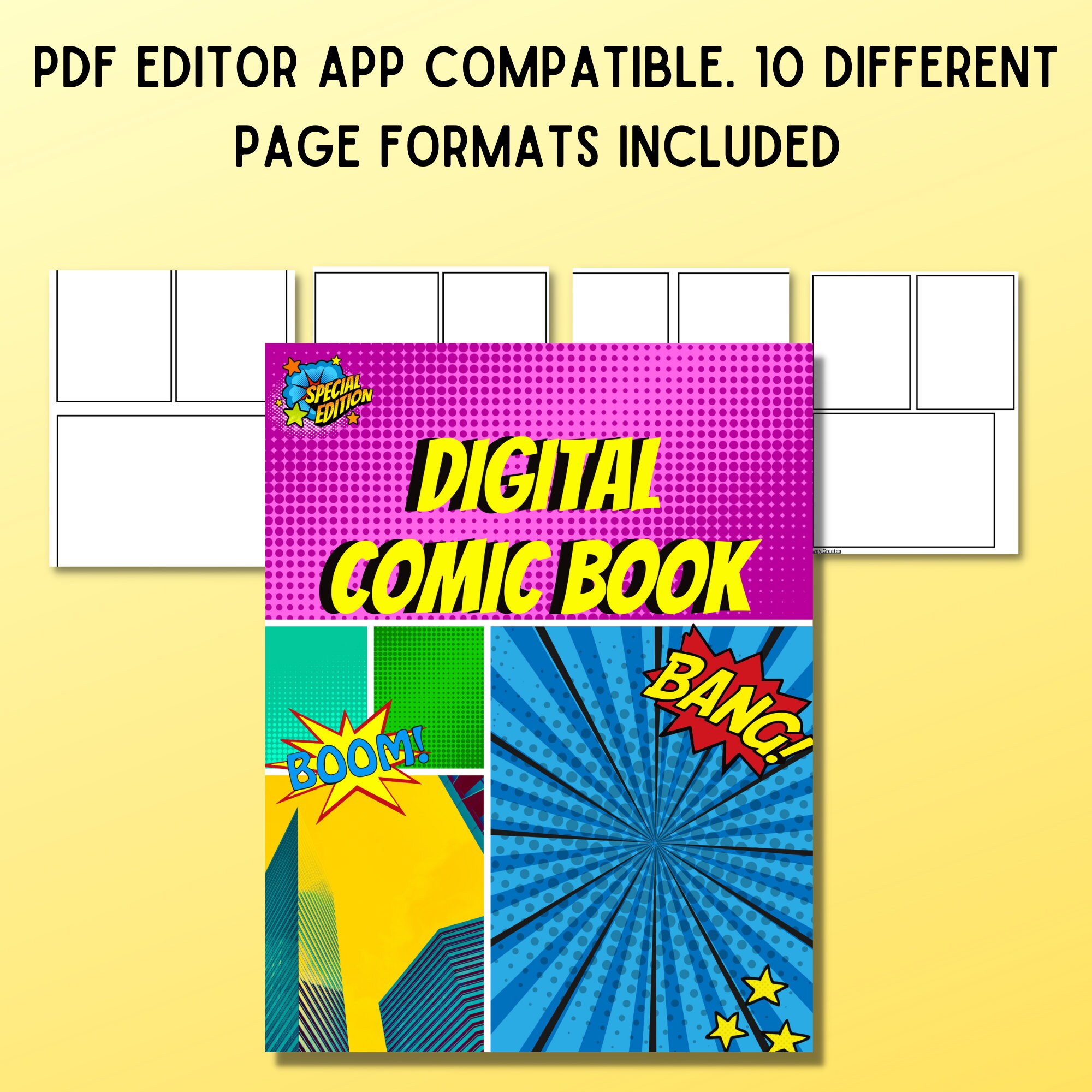 Digital Comic Book - Etsy
