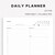 Daily Time Management Letter Printable Planner Insert DO1P Daily ...