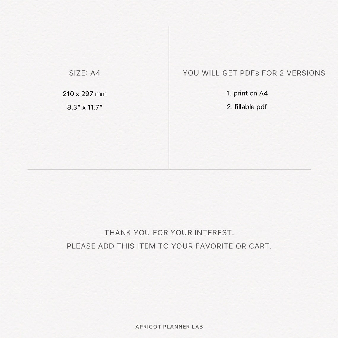 Weekly Overview A4 Printable Planner Insert WO2P Week on 2 Pages ...