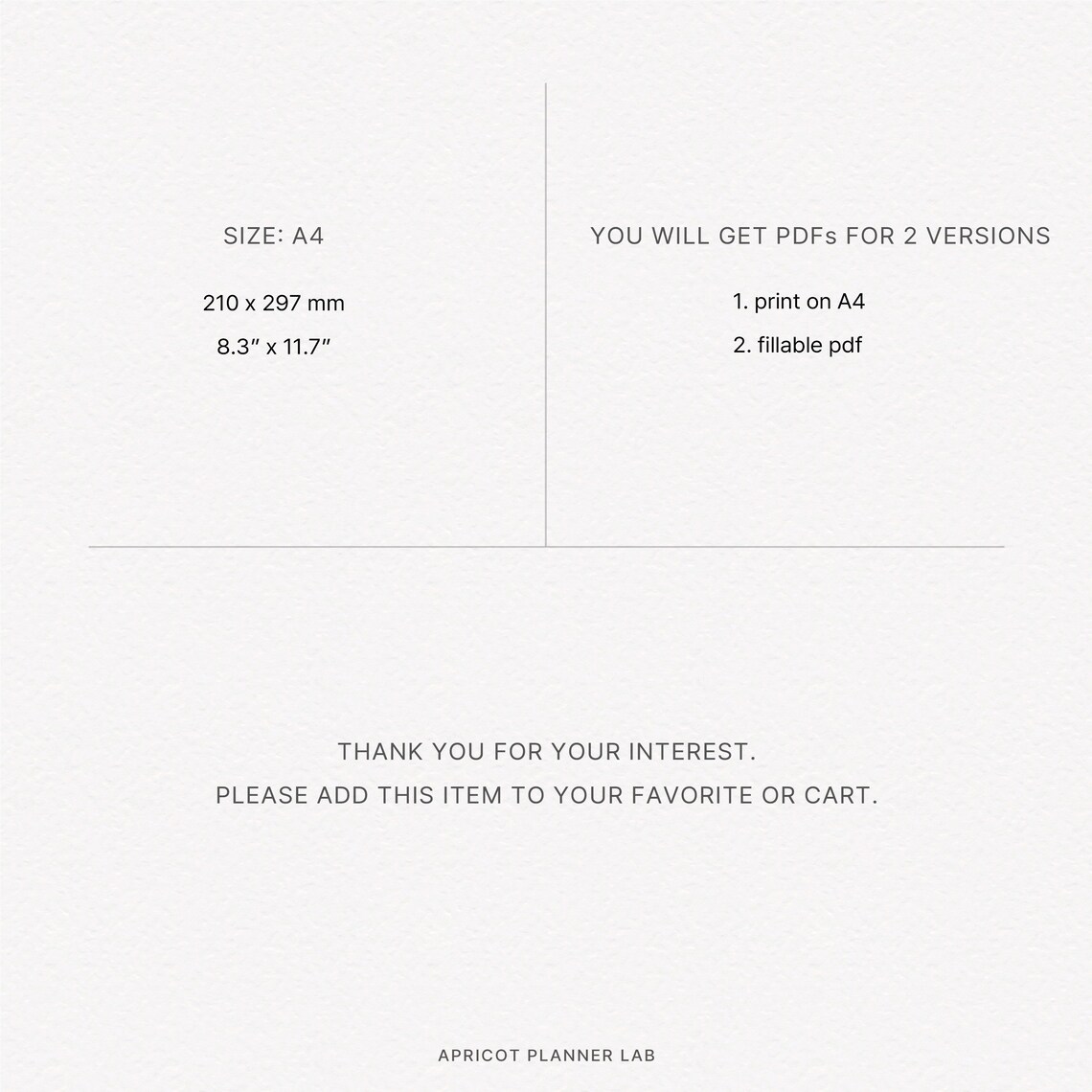 Simple Weekly Diary Grid A4 Printable Planner Insert - Etsy