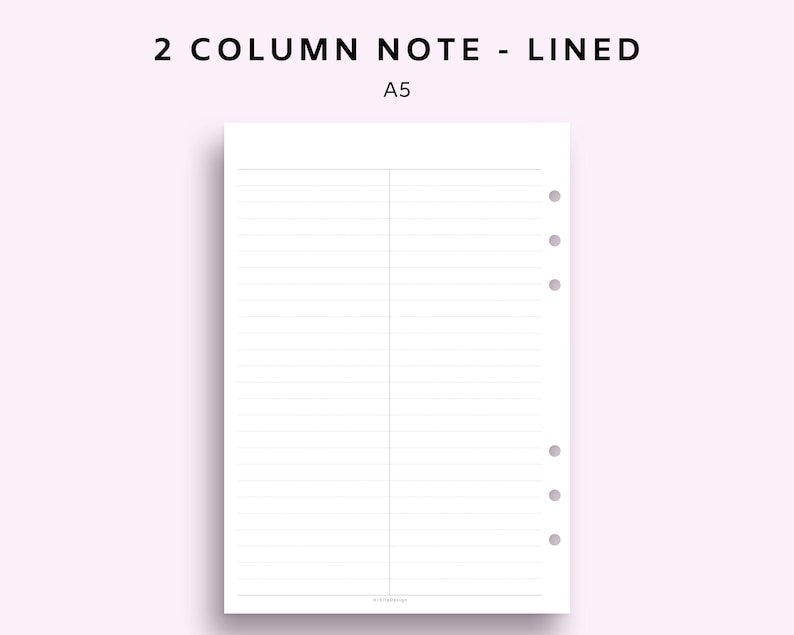 Printable A5 Lined Paper Template Printable Templates