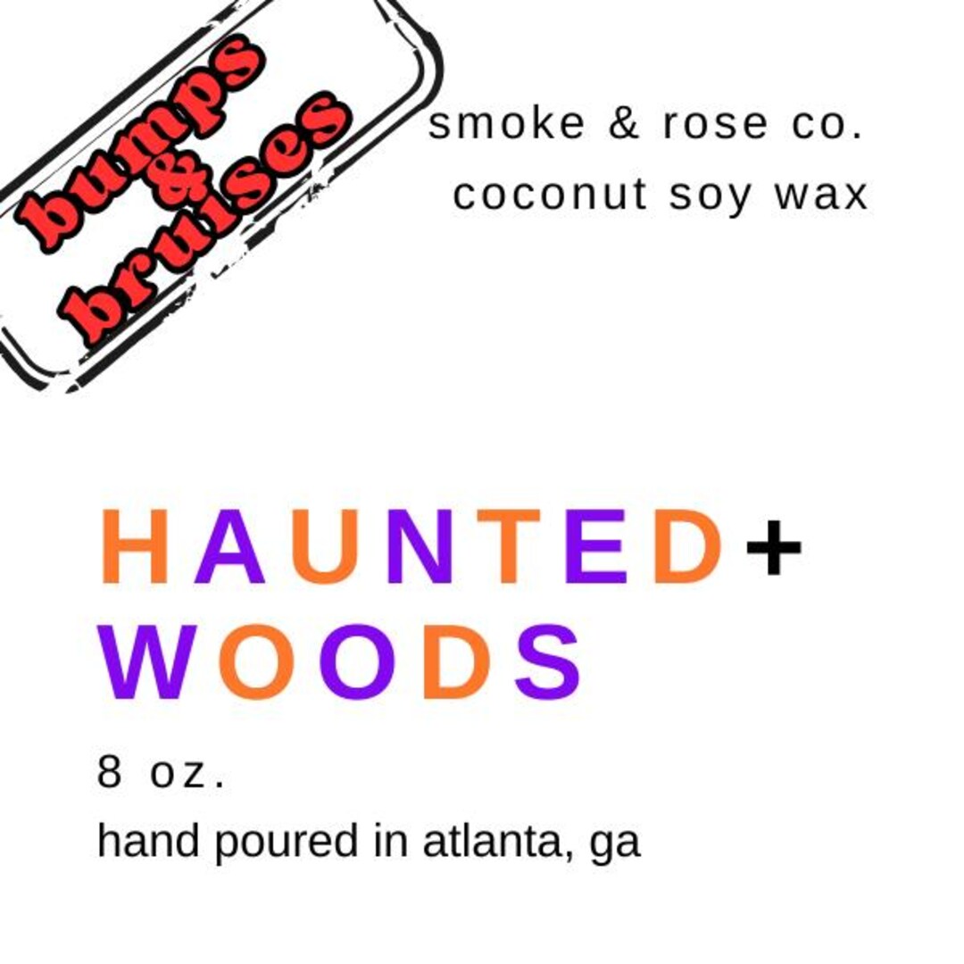 BUMPS & BRUISES - Haunted+woods Marbled Candle - Marbled, Coconut Soy ...
