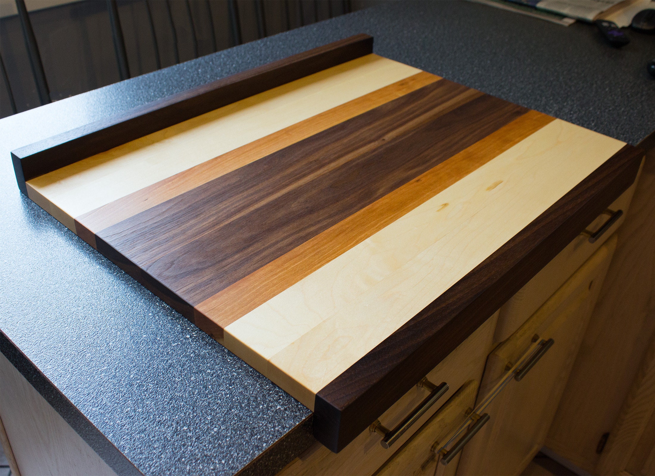 Pastry and Pasta Board With Walnut Edges Maple Cherry and | Etsy