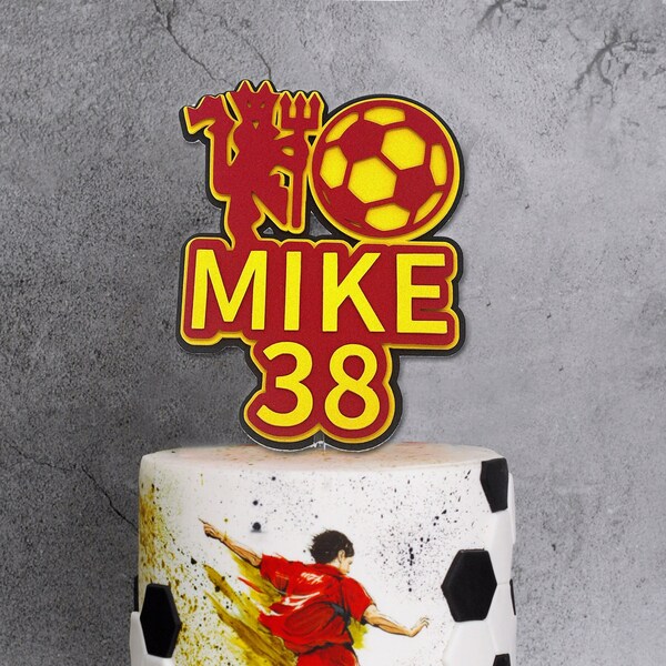 Manchester United Cake Topper - Etsy