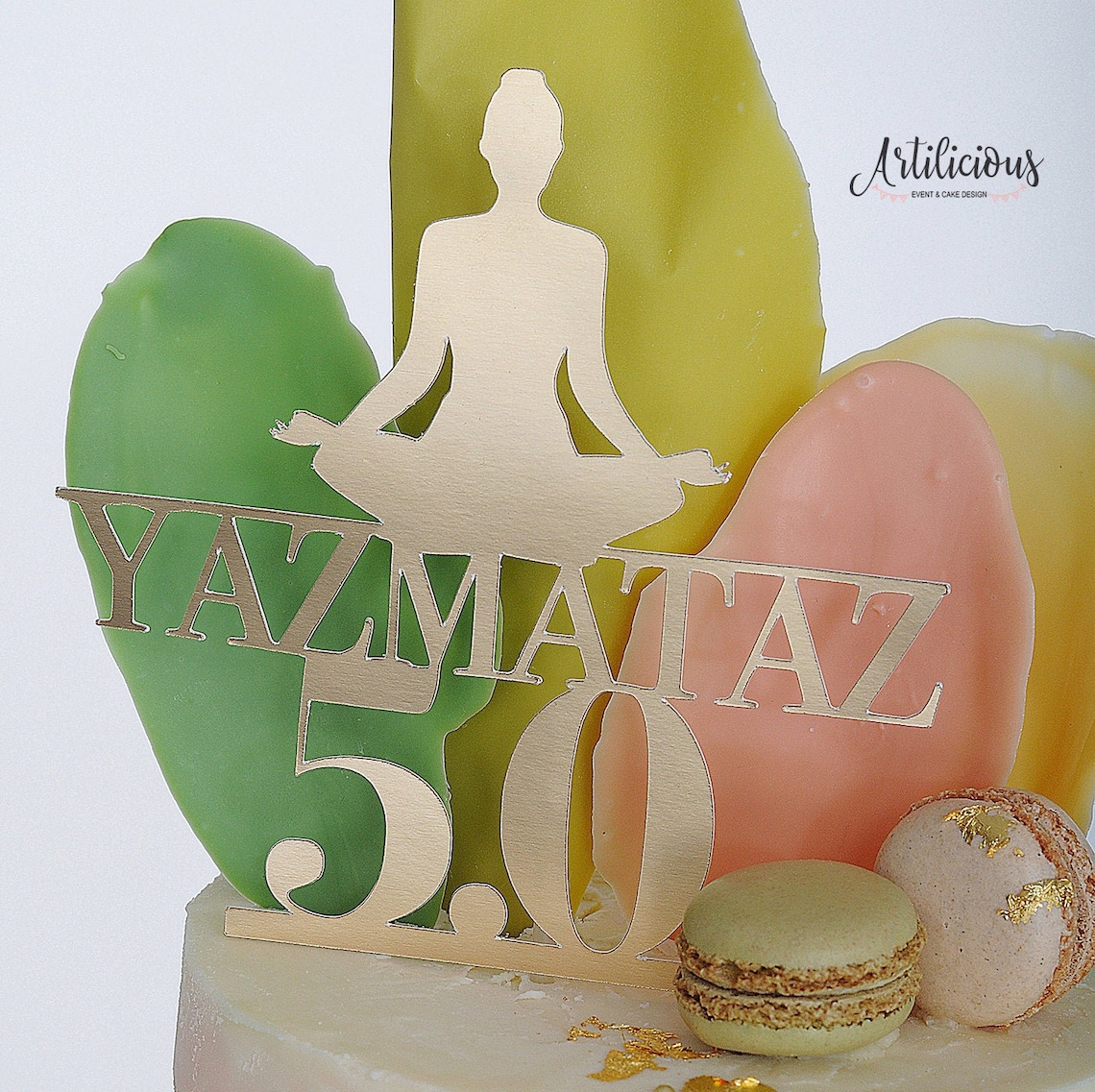 Yoga Meditation Zen Cake Topper PERSONALIZED With CUSTOM - Etsy UK