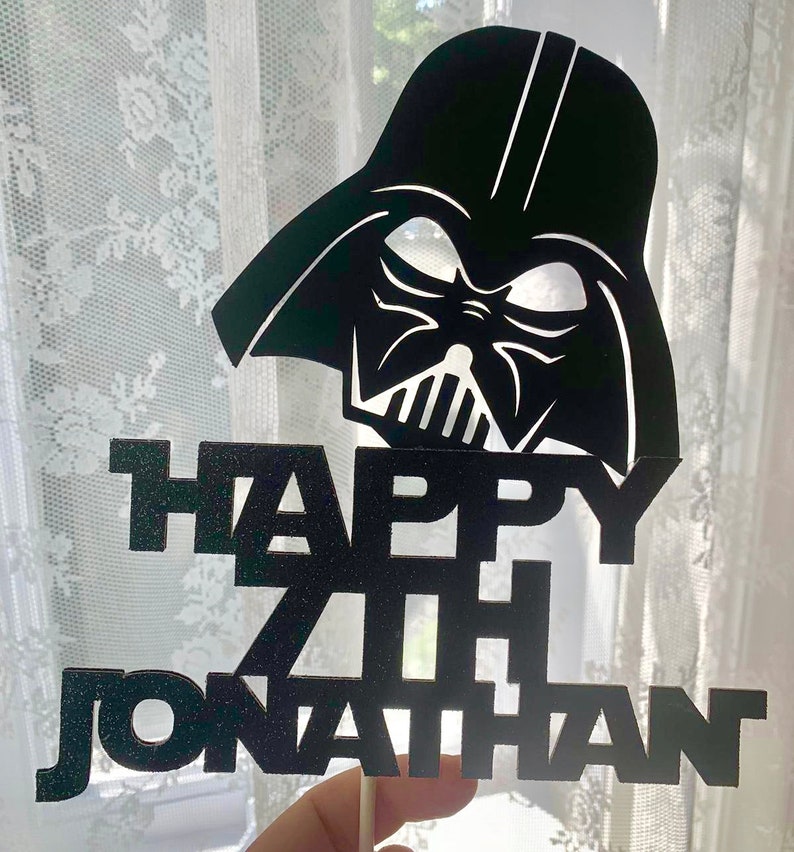 Star Wars Darth Vader Cake Topper | Darth Vader Custom Cake Topper ...