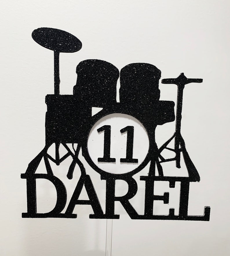 Drum Cake Topper Custom Cake Topper Drum Birthday Custom | Etsy