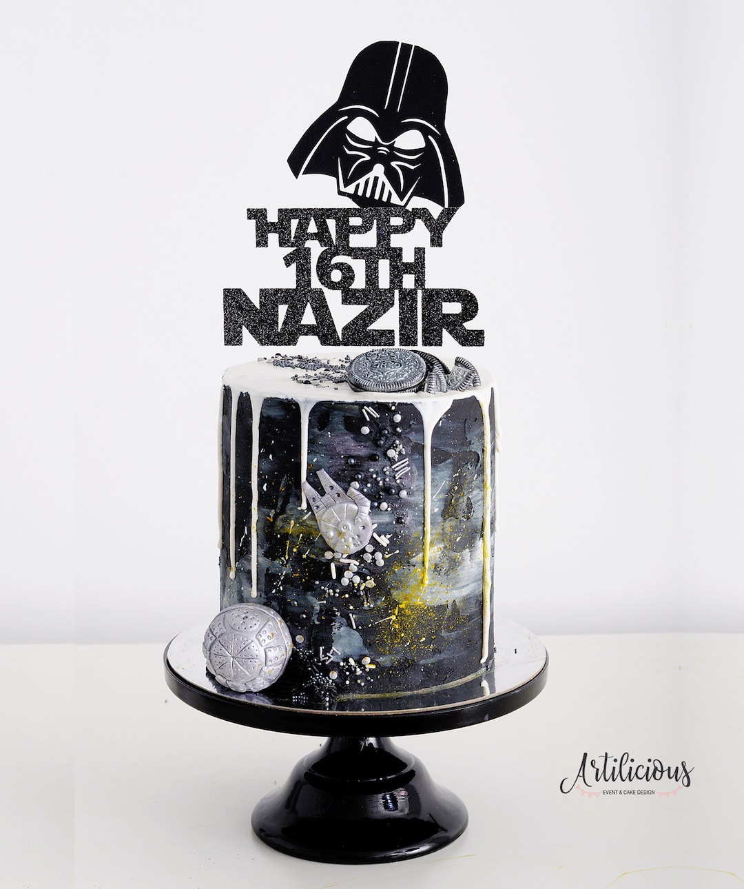 Star Wars Darth Vader Cake Topper | Darth Vader Custom Cake Topper ...