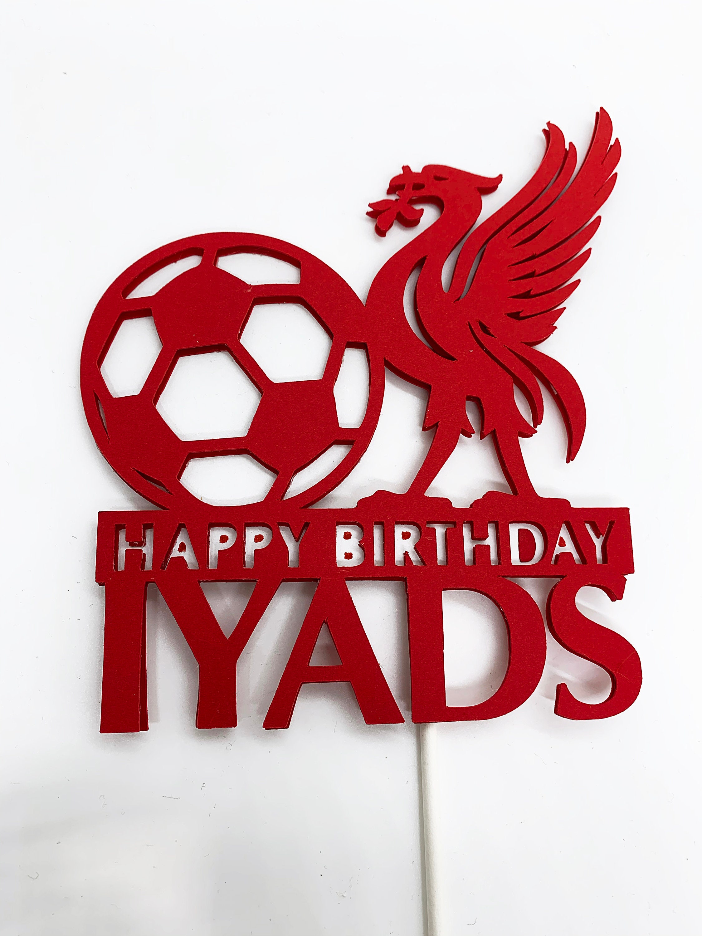 Personalized Liverpool FC Inspired Cake Topper Soccer Cake | Etsy Australia