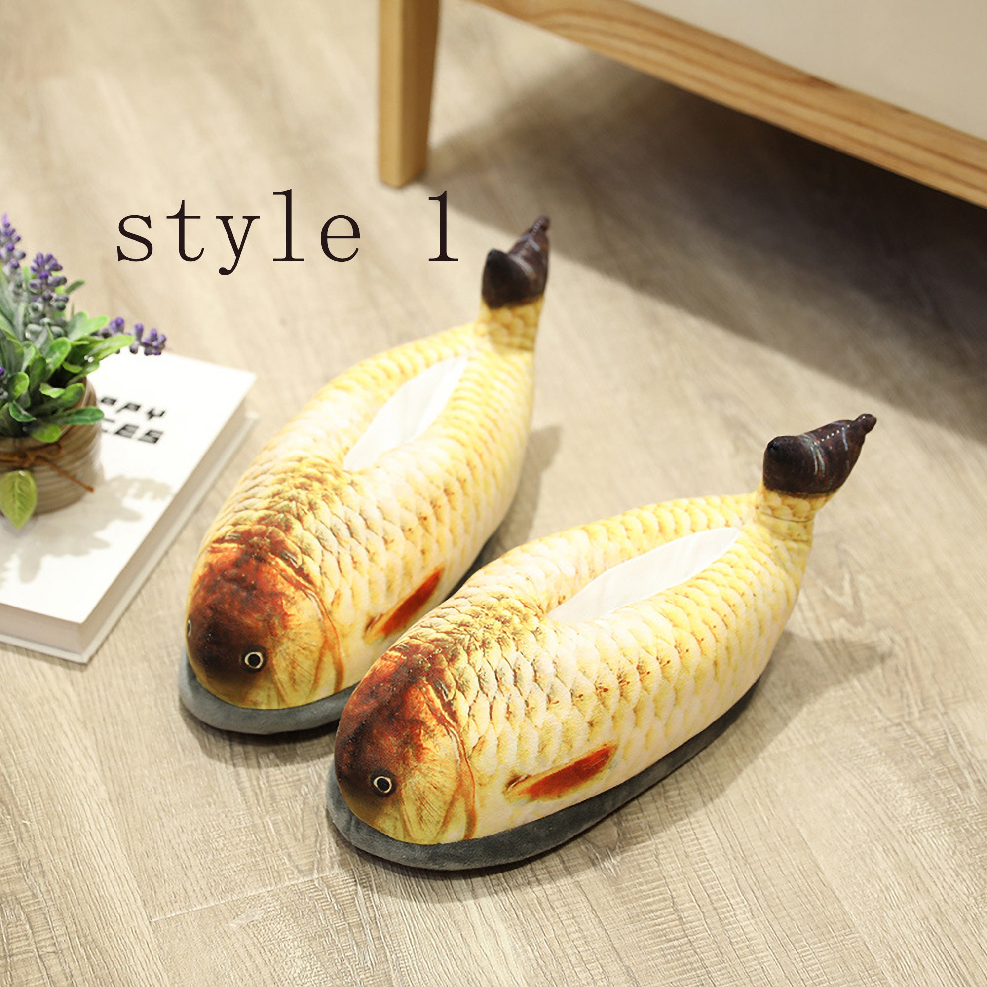 Shark Slippers Cute Fish Animal Shoes Slippers Women Plush | Etsy