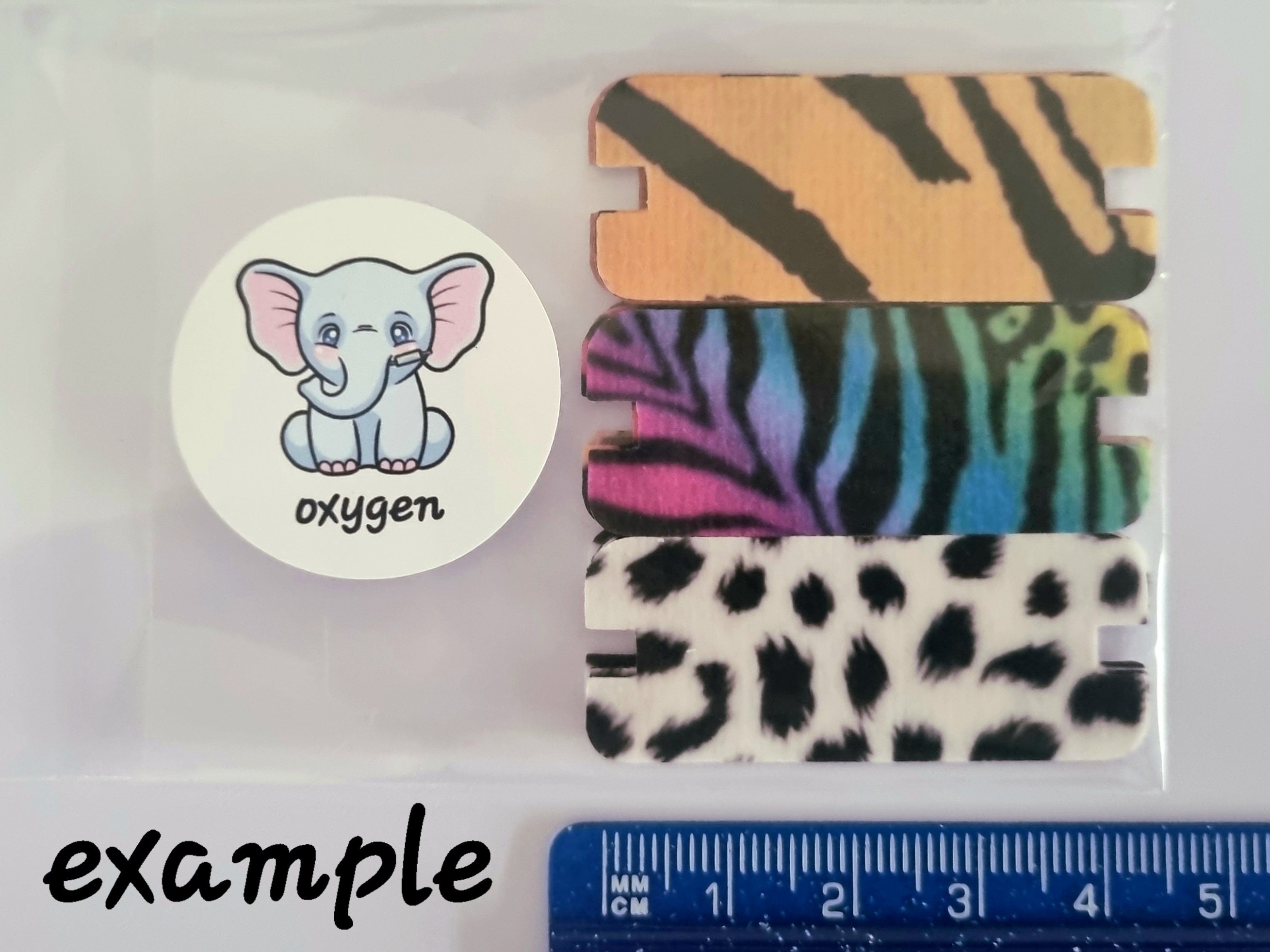 OXYGEN Pre-cut Stickers Blue Pack - Etsy