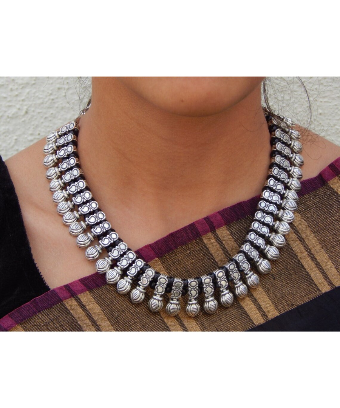 Designer Handmade High Quality Oxidized Silver Motifs With - Etsy