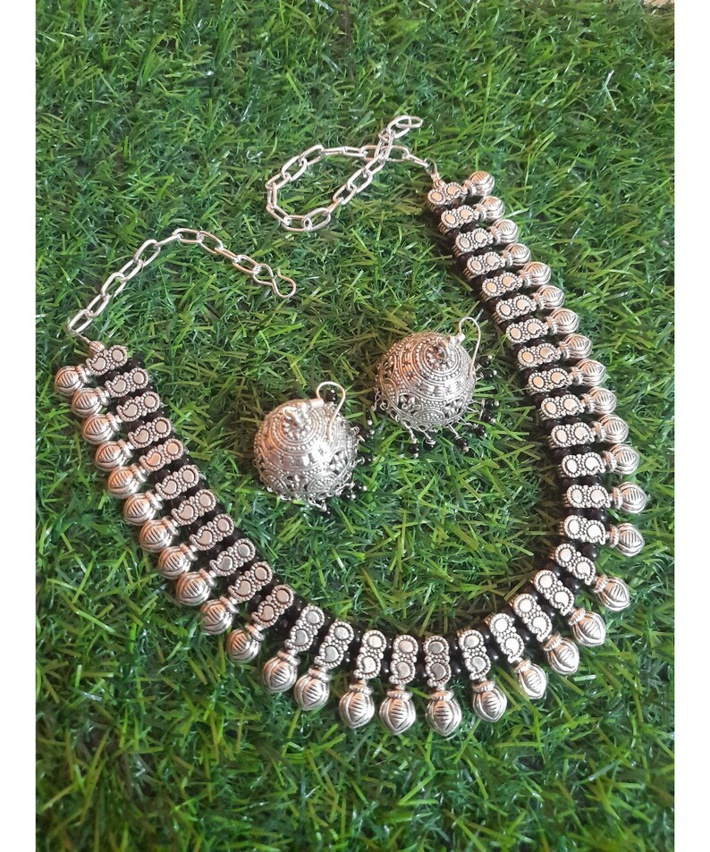 Designer Handmade High Quality Oxidized Silver Motifs With - Etsy