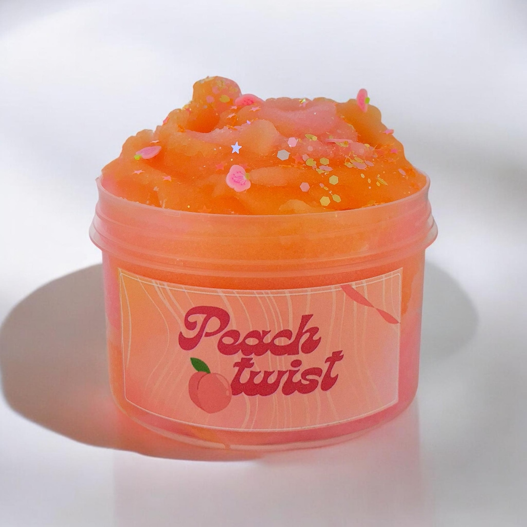 Peach Twist Icee Slime Two-tone - Etsy