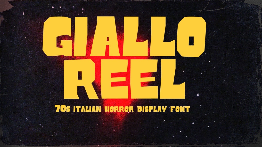 Giallo Reel Display Font - Etsy