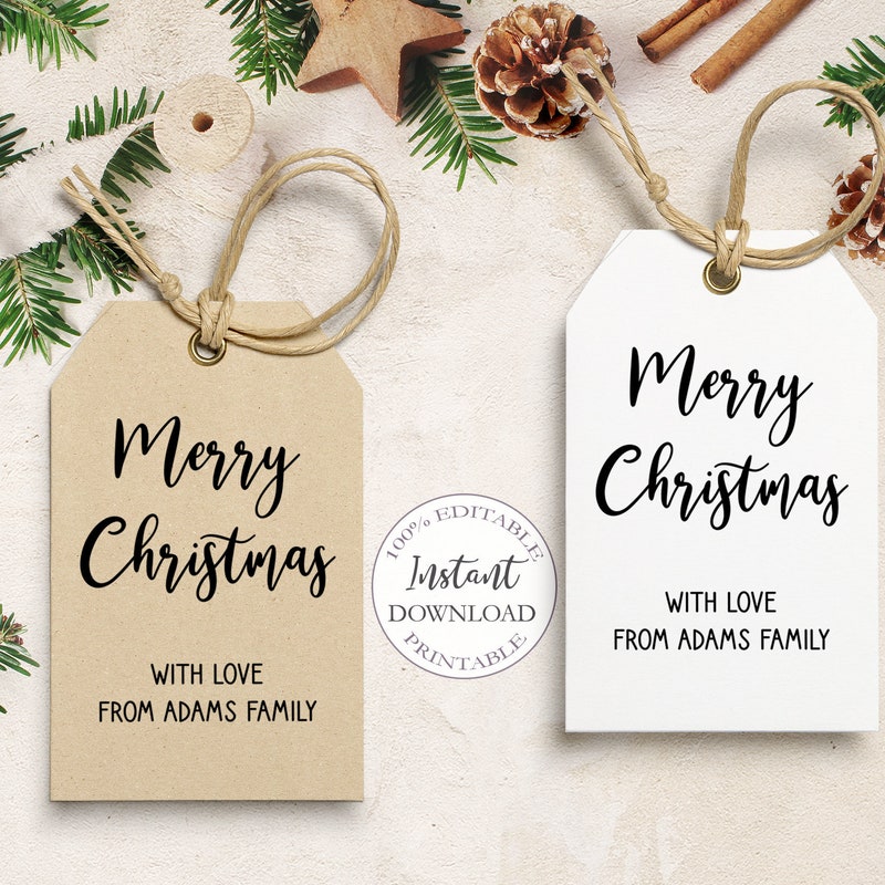 Custom Christmas Tag - Etsy