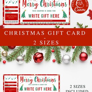 Christmas Coupon Template I Editable Canva Template, Printable ...
