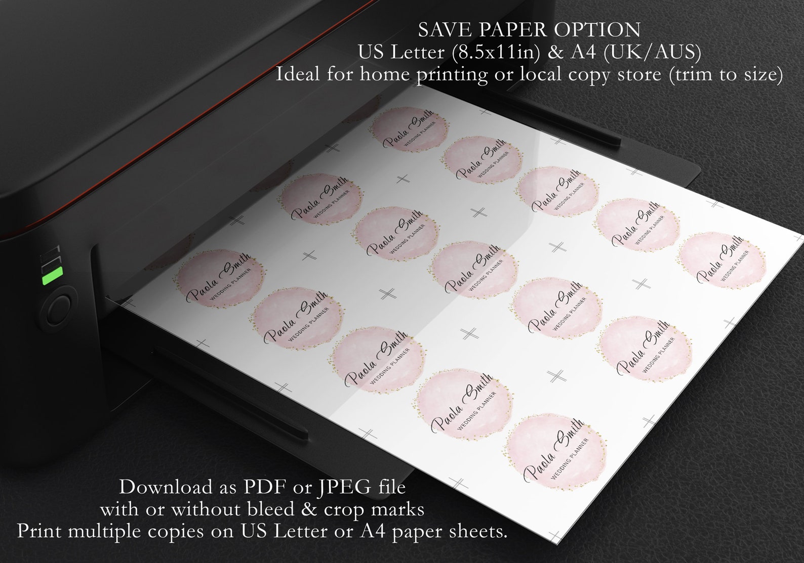 Business Card Template, Editable DIY Business Cards for Salon ...