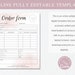 Custom Order Form Template, Small Business Order Form Printable, Sales ...