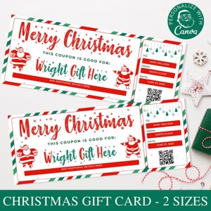 Christmas Coupon Template I Editable Canva Template, Printable ...