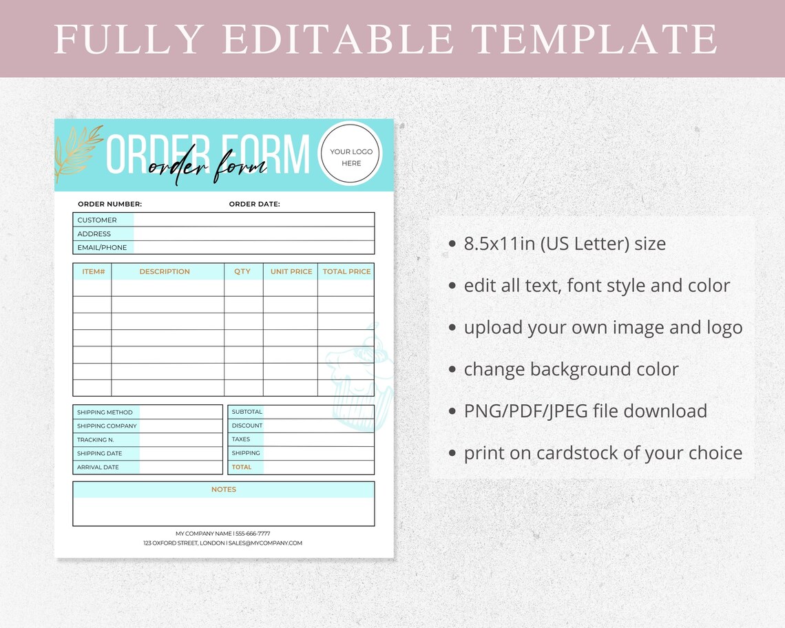 Order Tracker Order Form Bundle Sales Tracking Order Form - Etsy