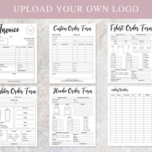 16 Order Forms Bundle, Cake Canva Template, Invoice Template, Tumbler ...