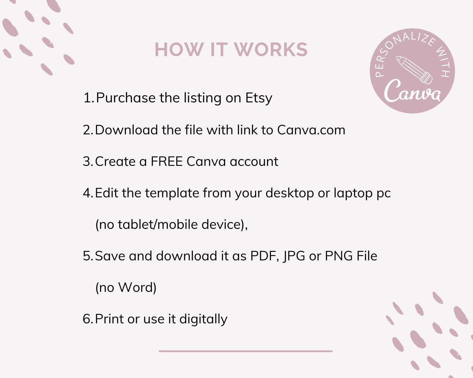Invoice Order Form Canva Template Editable Printable Craft - Etsy