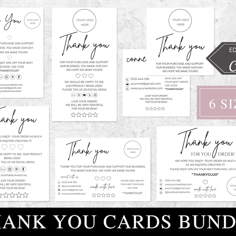 Poshmark Thank You Cards - Etsy