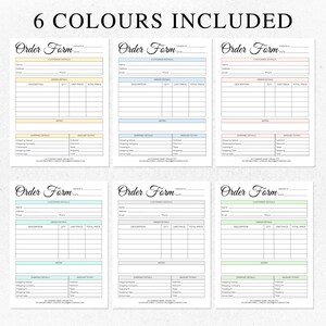 Order Form Canva Template, Small Business Order Forms , Tumbler Order ...