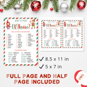 What's Your Elf Name Game | Canva Template, Christmas Elf Name ...