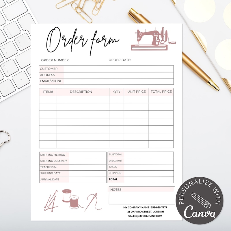 Sewing Custom Order Form - Etsy UK