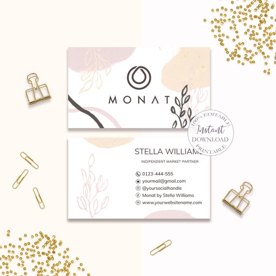 Editable Business Card Template Printable DIY Business Cards DTP-025 ...