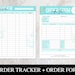Order Tracker Order Form Bundle, Sales Tracking Order Form Editable ...