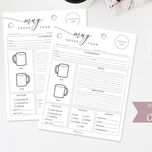 Coffee Order Form - Etsy