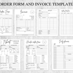 Clothing Business Bundle, Editable Canva Template, Invoice Template ...