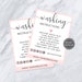 Washing Care Card Printable Washing Instructions Card | Etsy