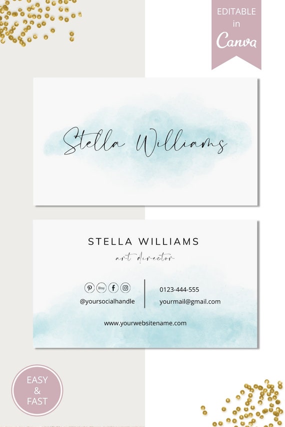 Etsy Business Card Fonts
