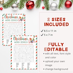 Christmas Word Search Game | Fun Christmas Day I Holiday Word Puzzle ...