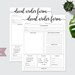 Decal Order Form I Editable Canva Template | Vinyl Crafters Order Forms ...