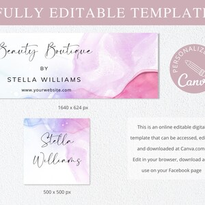 Facebook Cover Template, 5 Canva Design Templates, Facebook Banner for ...