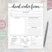 Decal Order Form I Editable Canva Template | Vinyl Crafters Order Forms ...