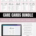 Care Cards Bundle I Canva Template I Cake Card Instructions I Candle ...
