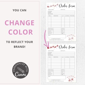 Christmas Order Form Template | Printable Order Form for Small Business ...
