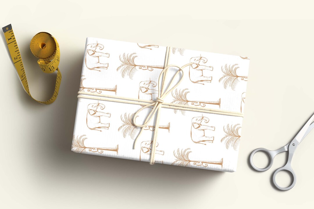 Elephant & Monkey A3 Wrapping Paper - Etsy
